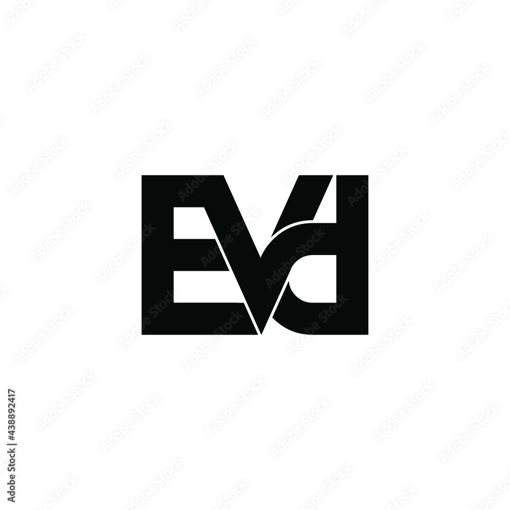 evd letter original monogram logo design Stock Vector | Adobe Stock