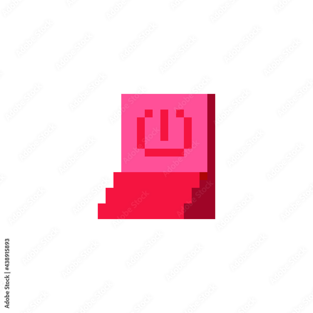 Electric switch. Flat icons. Pixel art style. Isolated vector ...