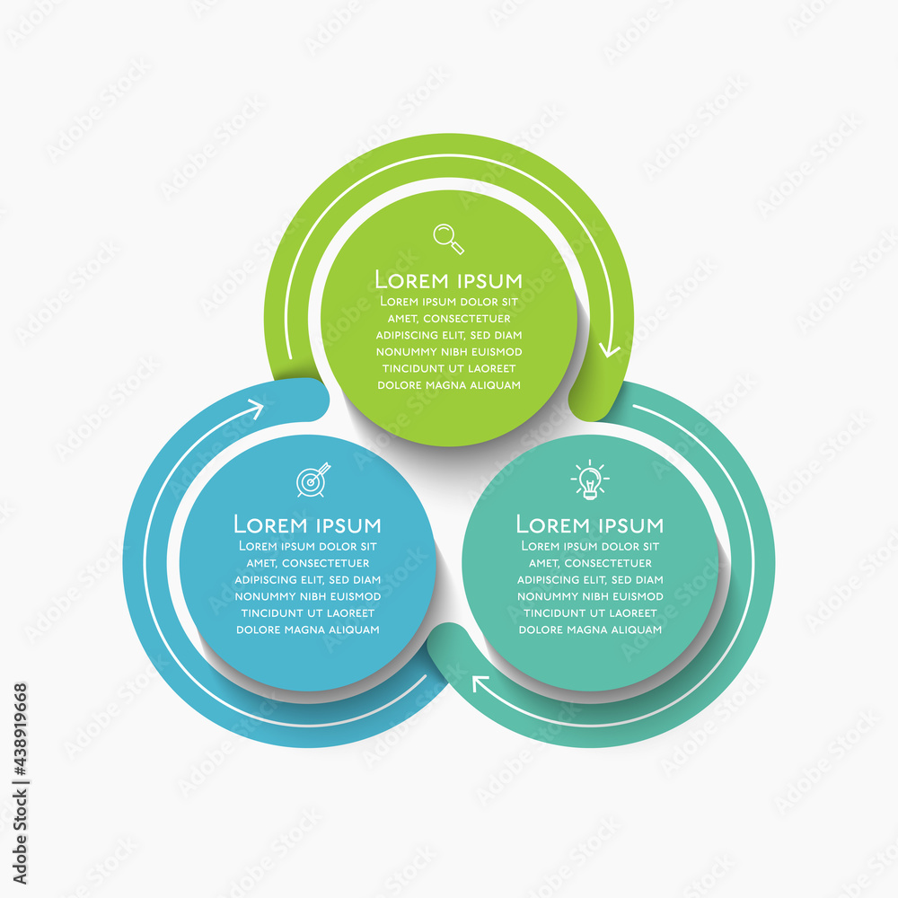 Business circle. timeline infographic icons designed for abstract ...