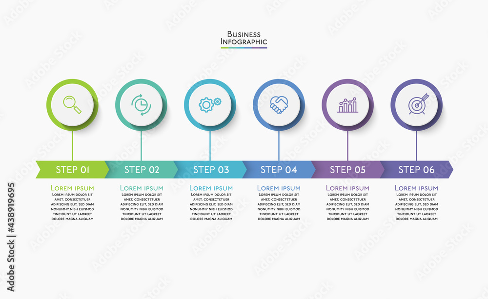 Business data visualization. timeline infographic icons designed for ...