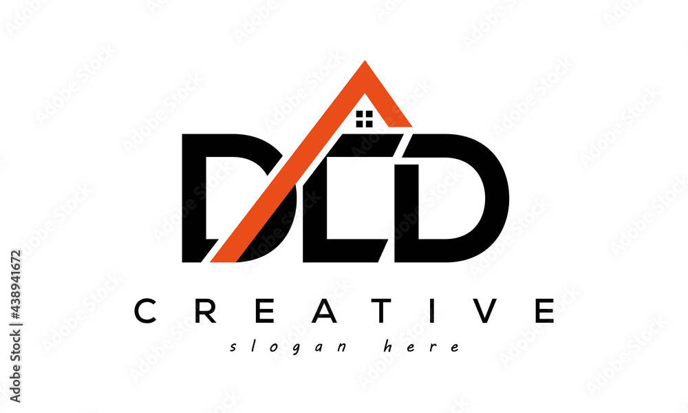 initial DCD letters real estate construction logo vector Stock Vector ...