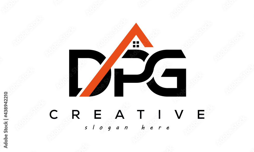 initial DPG letters real estate construction logo vector Stock Vector ...