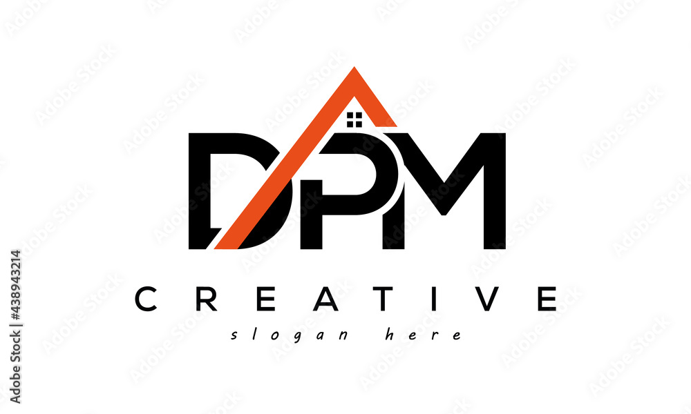 initial DPM letters real estate construction logo vector Stock Vector ...
