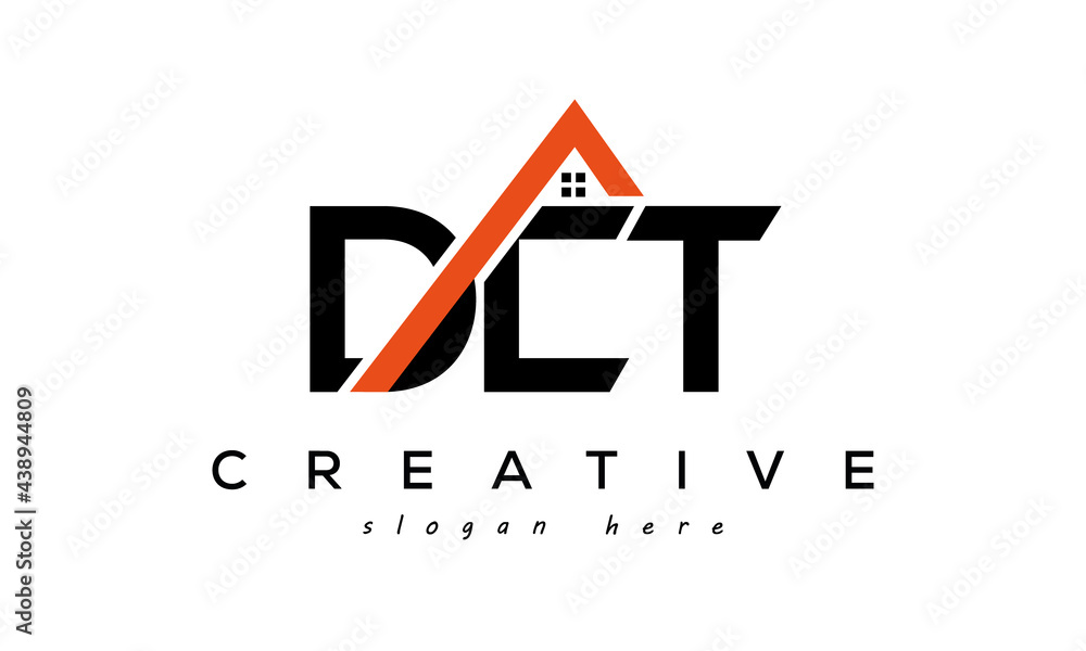 initial DCT letters real estate construction logo vector Stock Vector ...