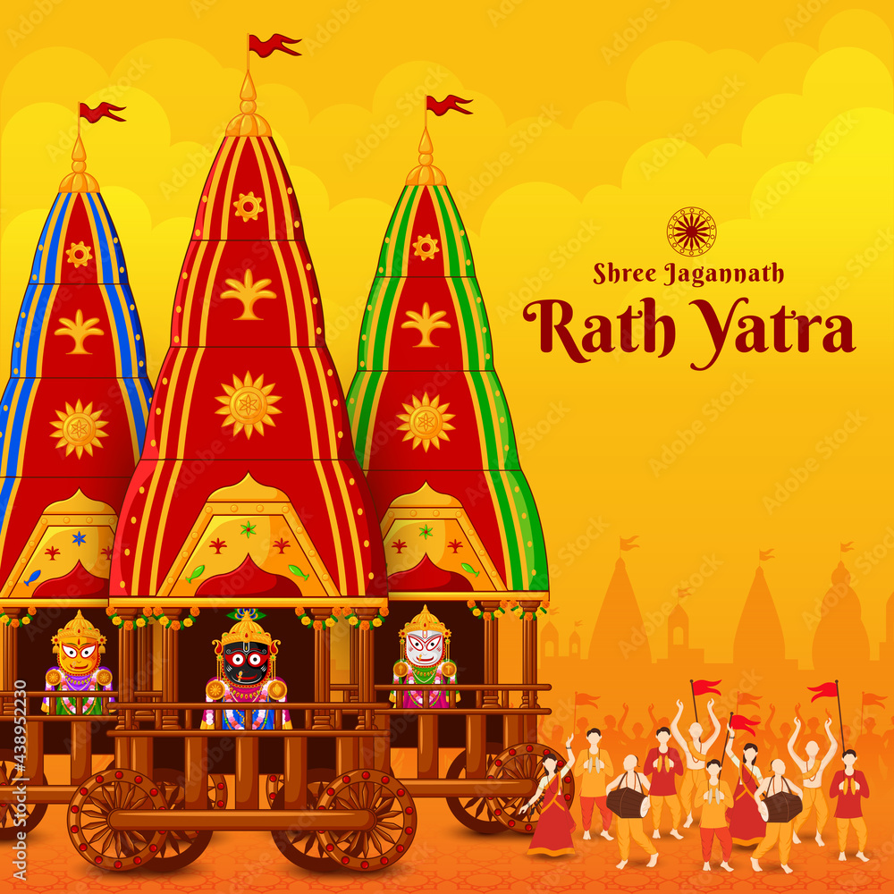 Lord Jagannath Puri Odisha God Rathyatra Festival. God wearing mask ...