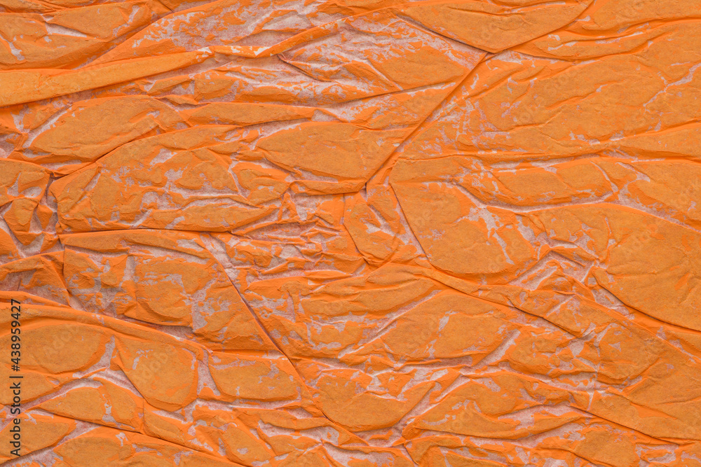 Crumpled paper peeled off the wall. Decorative paper texture Stock ...