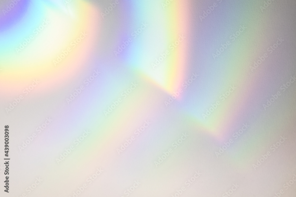 Blurred rainbow light refraction texture overlay effect for photo and ...