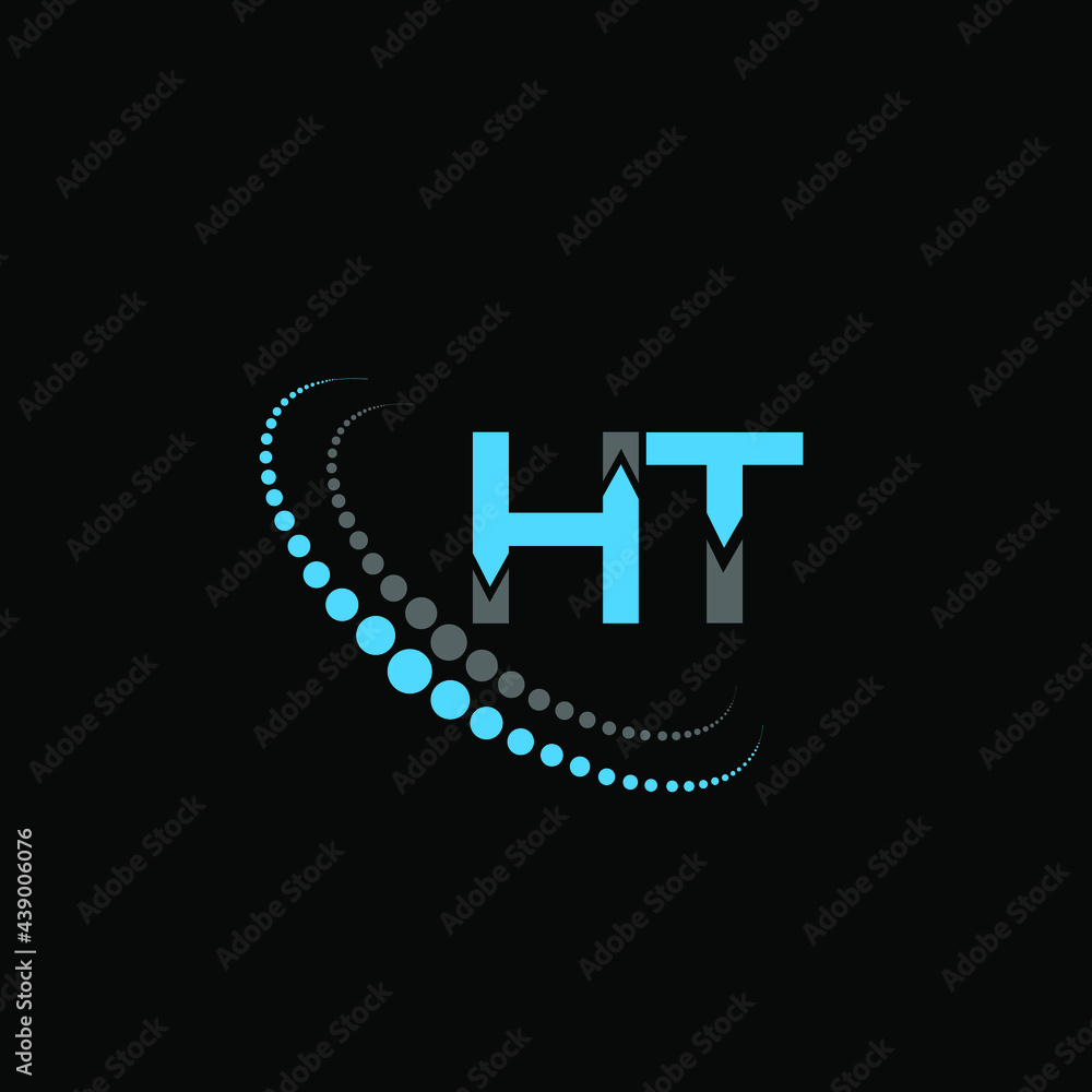 HT letter logo abstract design. HT unique design, HT letter logo design ...