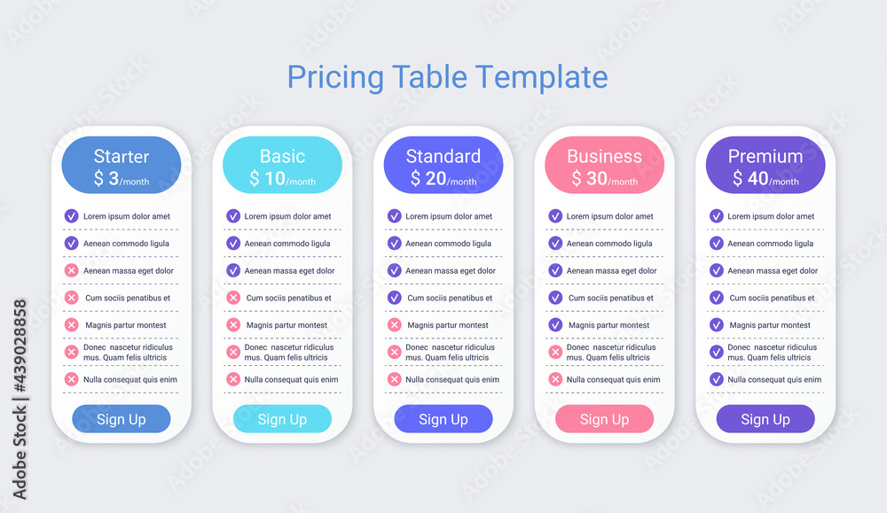 Fototapeta mapa świata dla dzieci Price table template. Comparison data ... Fototapeta mapa świata dla dzieci Price table template. Comparison data ...