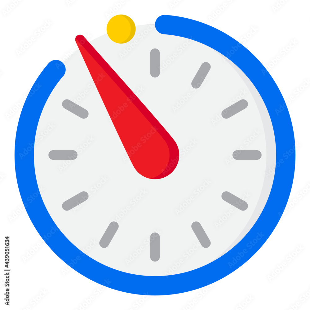 timer flat style icon Stock Vector | Adobe Stock