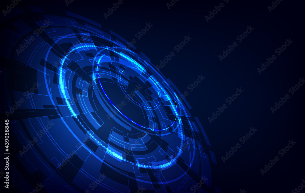 UI HUD screen tech system innovation concept background template ...