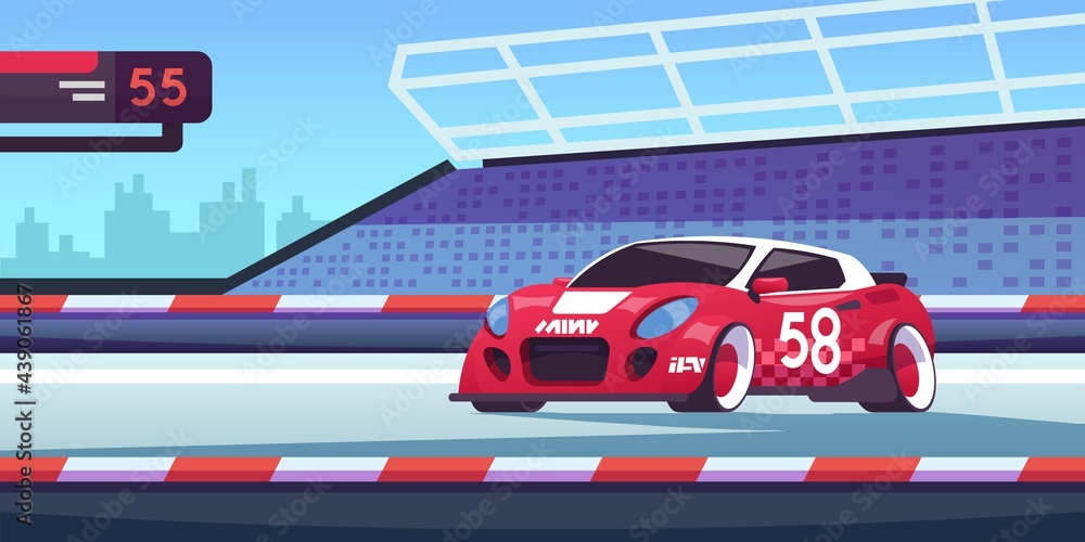 Race Car Starting Line Clipart