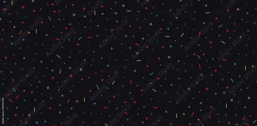 Abstract game pattern on a black background. Stock Illustration | Adobe ...