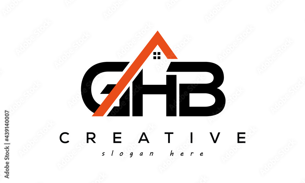 GHB letters real estate construction logo vector Stock Vector | Adobe Stock