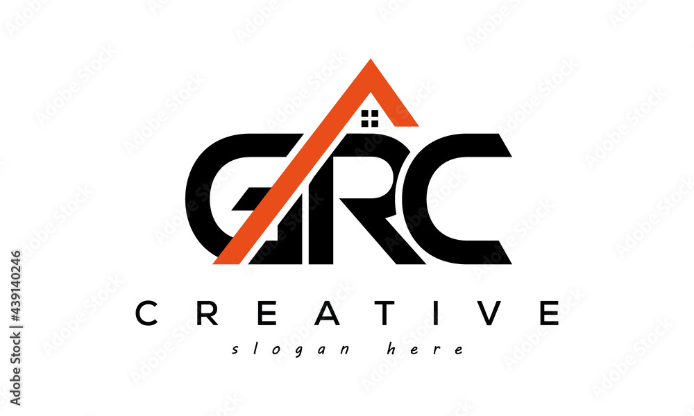 GRC letters real estate construction logo vector Stock Vector | Adobe Stock