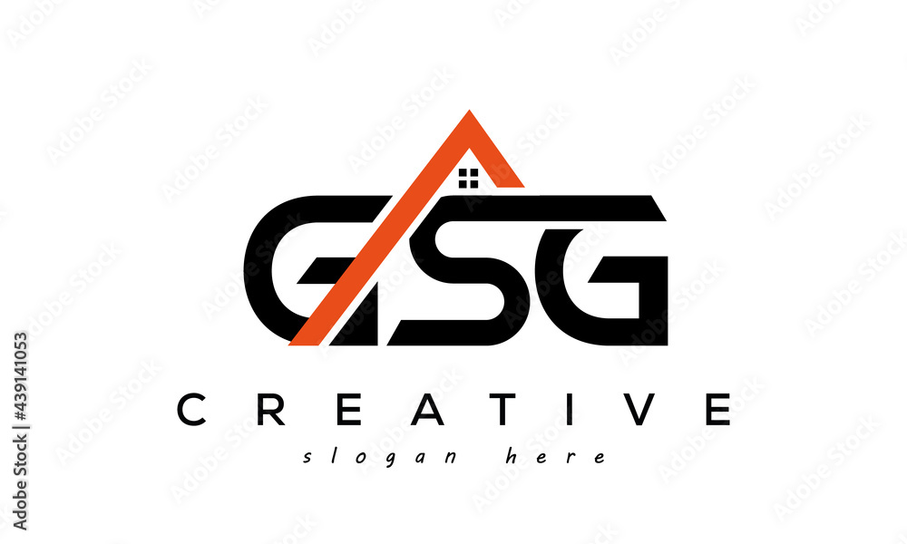 GSG letters real estate construction logo vector Stock Vector | Adobe Stock