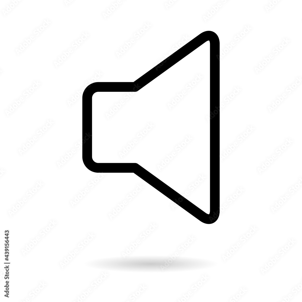 Music sound icon, audio volume symbol. Vector illustration graphic for ...