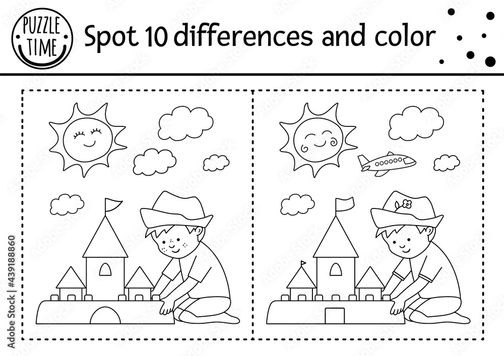 Spot The Difference For Kids Worksheets