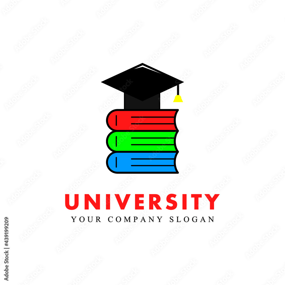 university logo with a simple concept. suitable for company logos ...