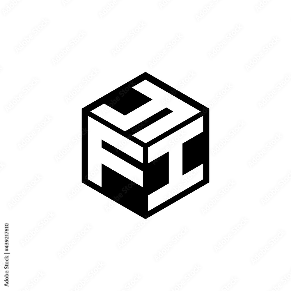 FIY letter logo design with white background in illustrator, vector ...