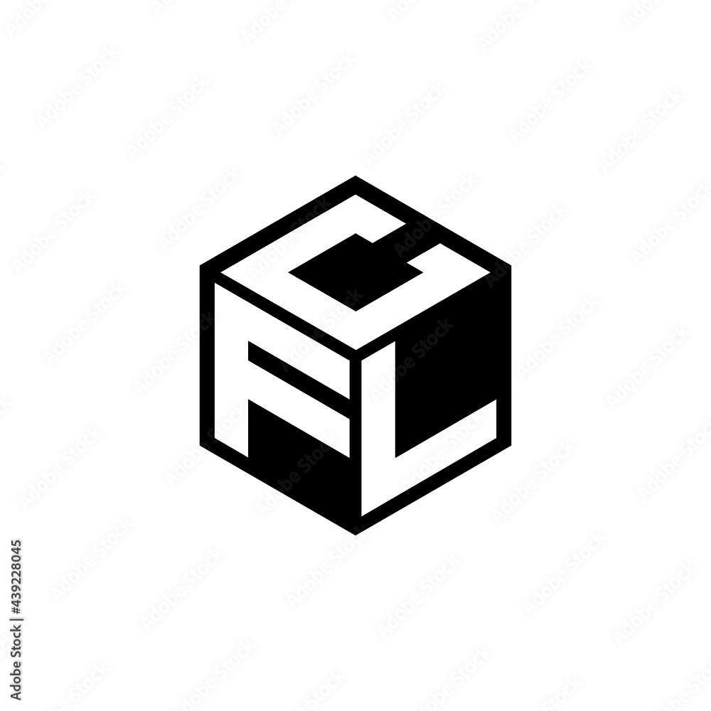 FLC letter logo design with white background in illustrator, vector ...