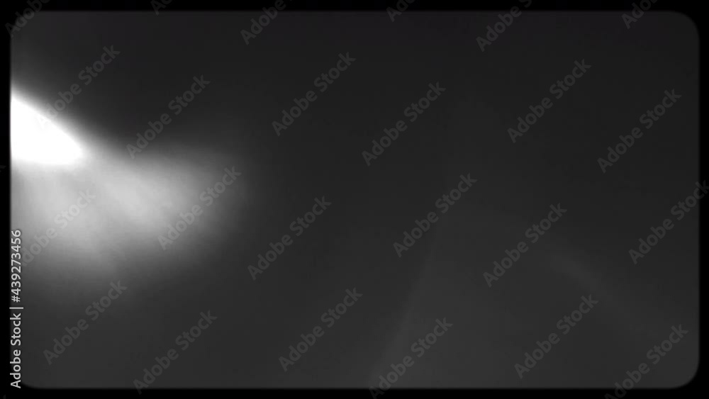 Vidéo Stock Sharp Film Frame with Light Rays Flicker for Retro Vintage ...