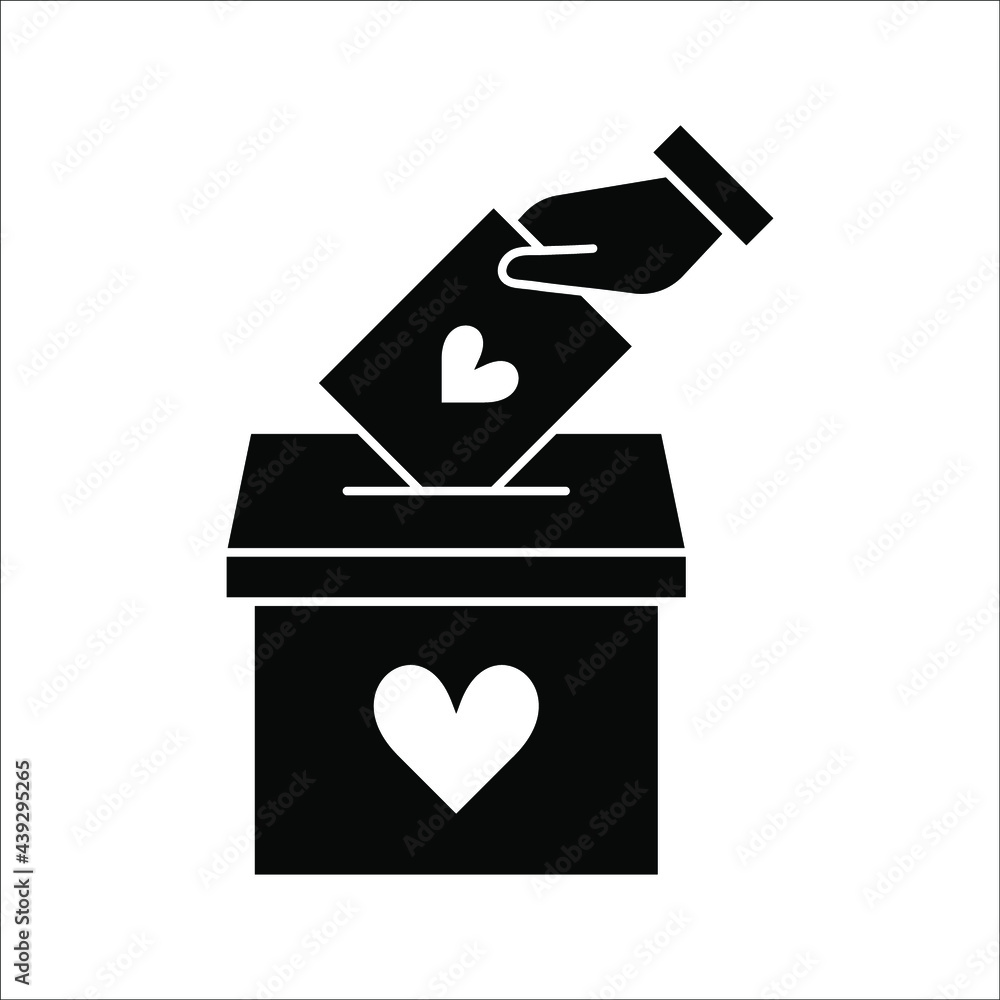 Donation box vector icon. Flat vector donation box icon symbol sign ... Donation box vector icon. Flat vector donation box icon symbol sign ...