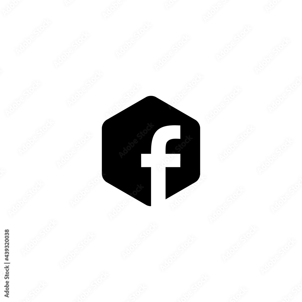 Facebook logo or icon design. Magelang, Indonesia - June 15 2021 Stock ...