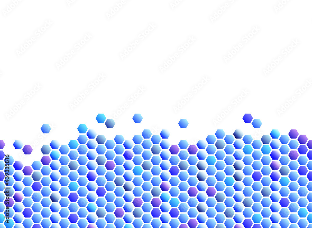 seamless blue honeycomb pattern background vector illustration Stock ...