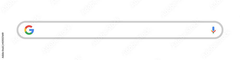 Google search bar in browser. Editorial image. Vinnitsia, Ukraine ...