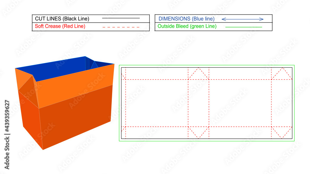 Carton box corrugated shipping box, custom box and 3d render with ...