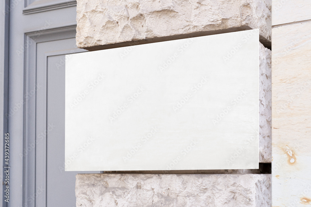 Blank store signage sign design mockup isolated, Clear shop template ...