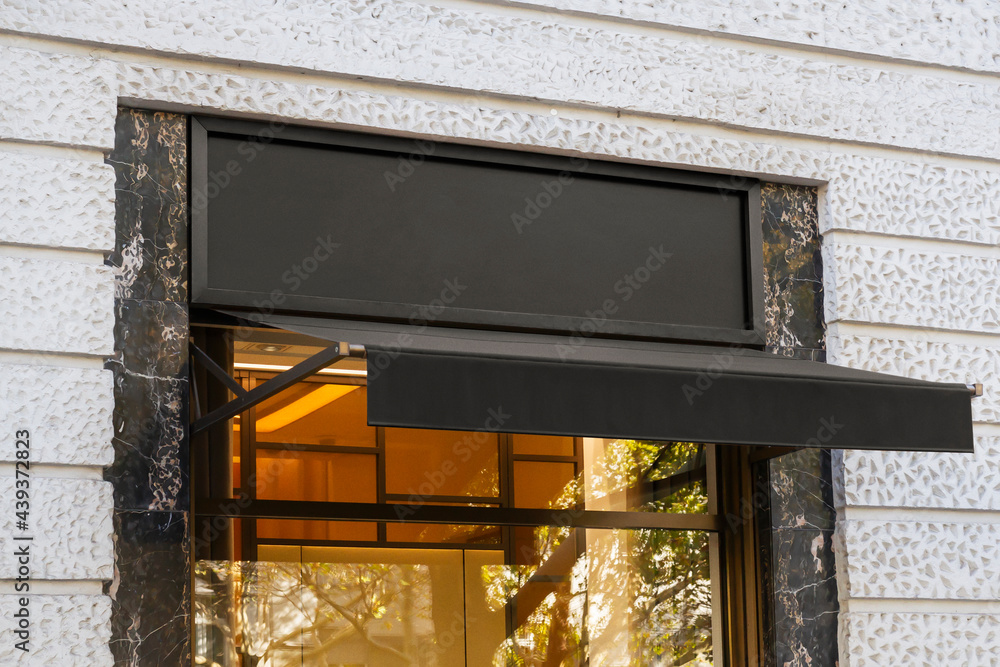 Blank store signage sign design mockup isolated, Clear shop template ...