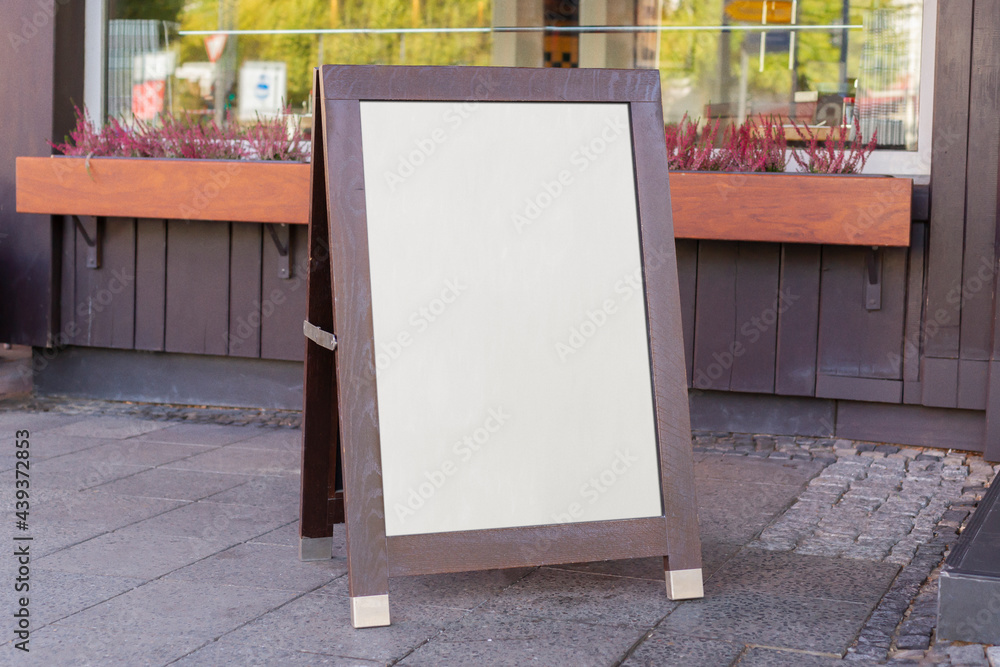 Blank store signage sign design mockup isolated, Clear shop template ...