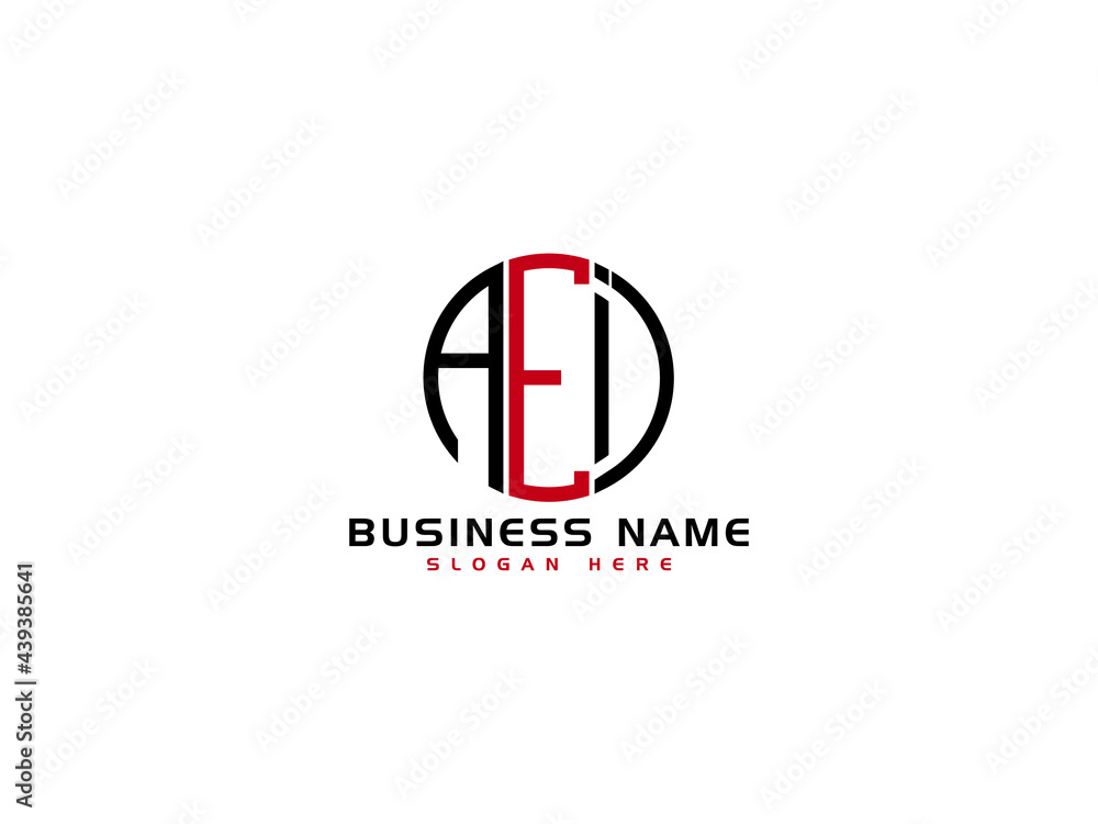 Letter AEI Logo Icon Vector Image Design For All Business Stock Vector ...