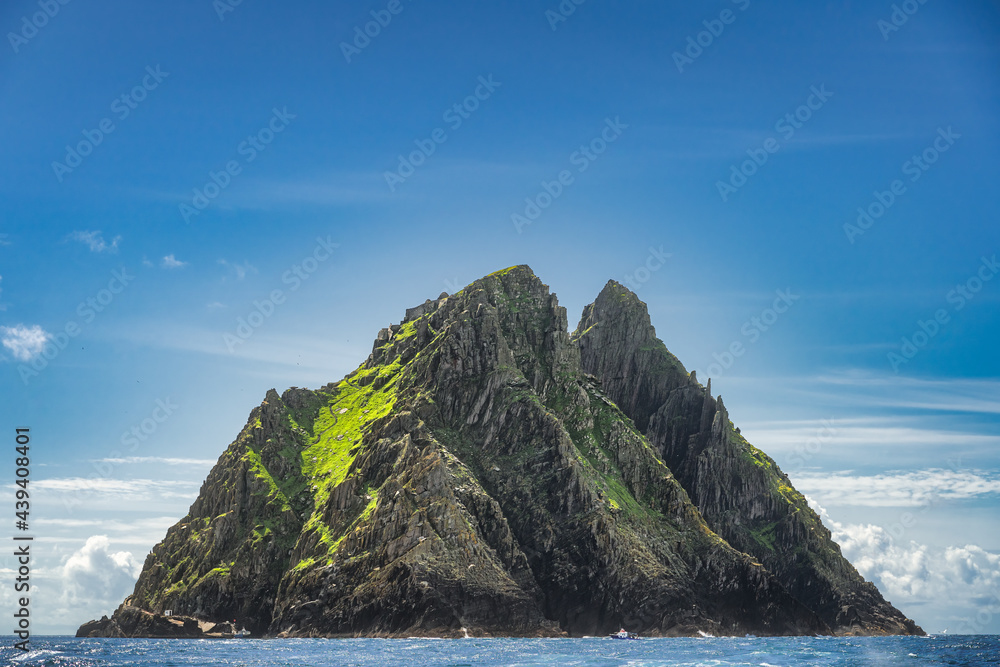 Poster Twin peaks of Skellig Michael island with St – Wall Art | UkPosters