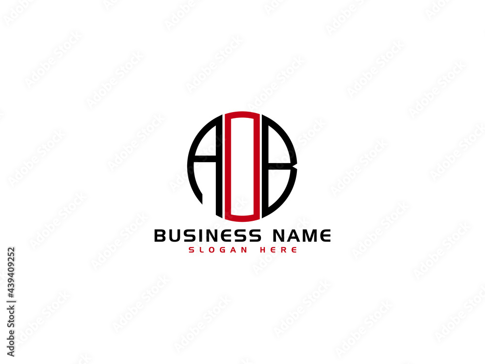 Letter AOB Logo Icon Vector Image Design For All Business Stock Vector ...