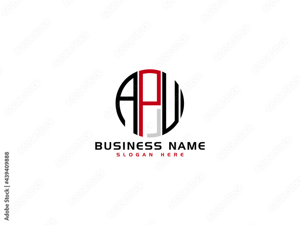 Letter APU Logo Icon Vector Image Design For All Business Stock Vector ...