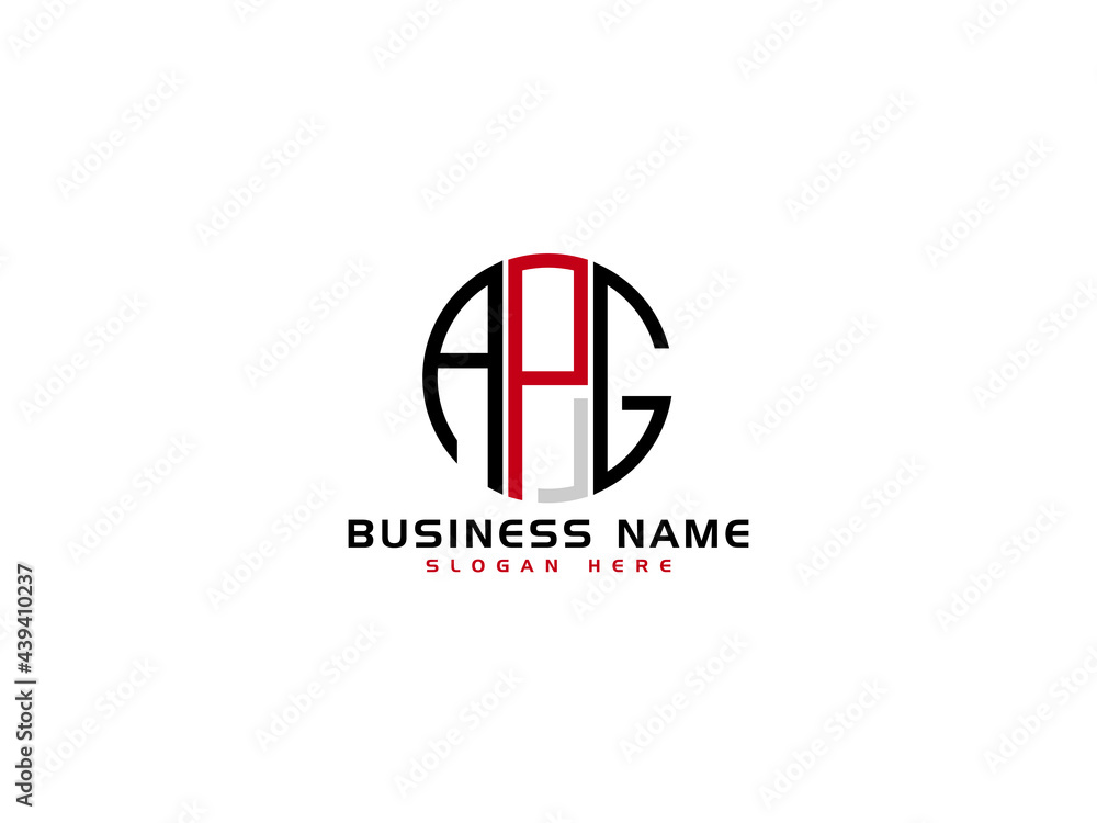 Letter APG Logo Icon Vector Image Design For All Business Stock Vector ...