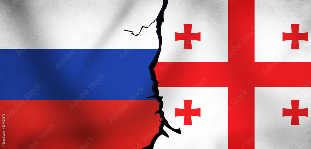 Russia Vs Georgia War and Conflict Representation Background for Media ...