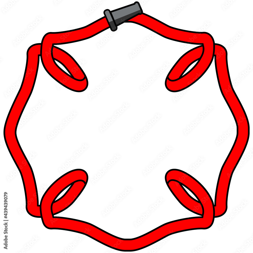 Firefighter Emblem St Florian Maltese Cross White with Red Border ...