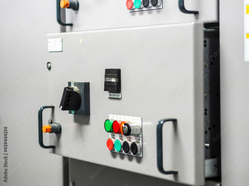 Electrical switchgear, Industrial electrical switch panel at substation ...