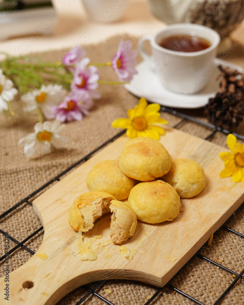 This pia tape cake, which is made using the main ingredient of sticky ...