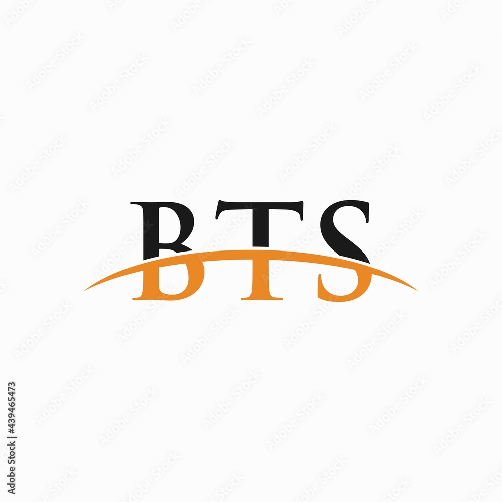 BTS initial swoosh horizon, letter logo designs corporate inspiration ...