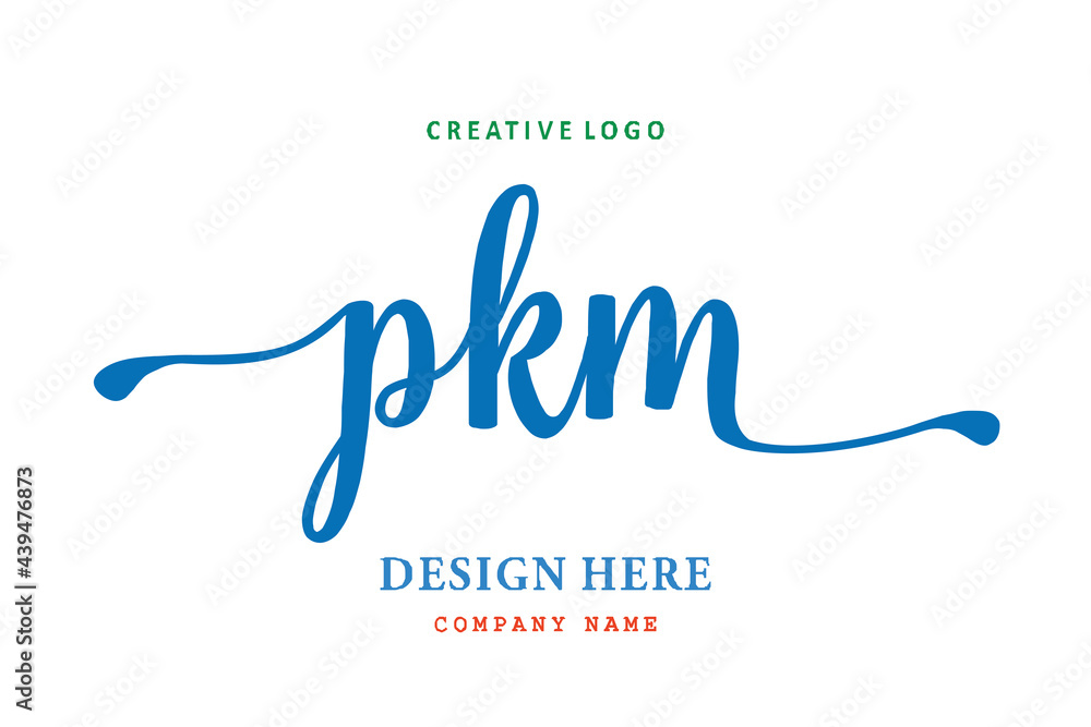 PKM lettering logo is simple, easy to understand and authoritative ...