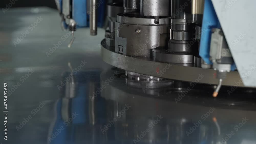 Equipment Manufacturing Facility. Advanced Stamping Machine Working ...