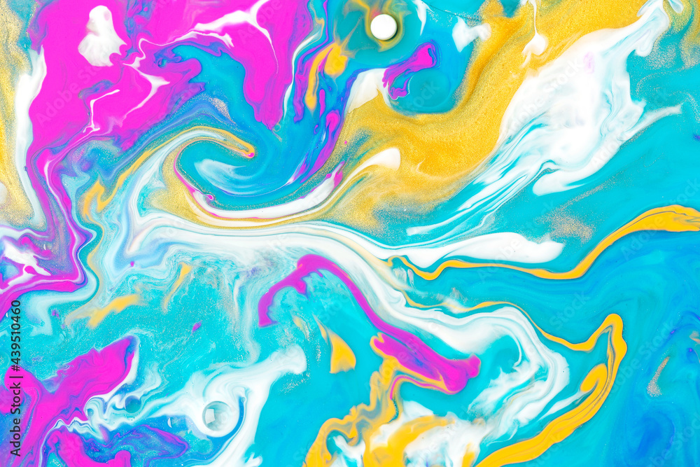 Blue Abstract Liquid Background With Splashes Stock Photo | Adobe Stock