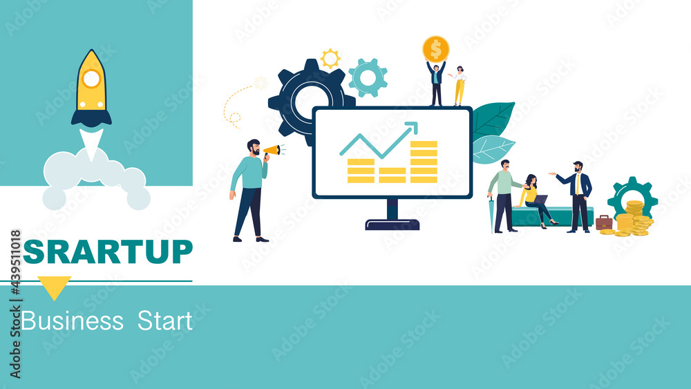 Start-up of a new business in a young creative developing business ...