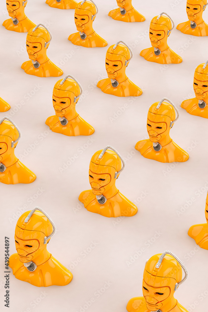 pattern of yellow Human Android Stock Photo | Adobe Stock