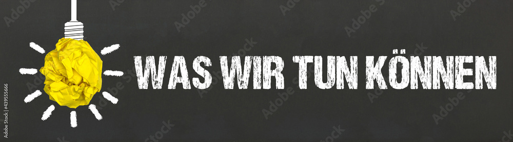 Was wir tun können Stock Photo | Adobe Stock
